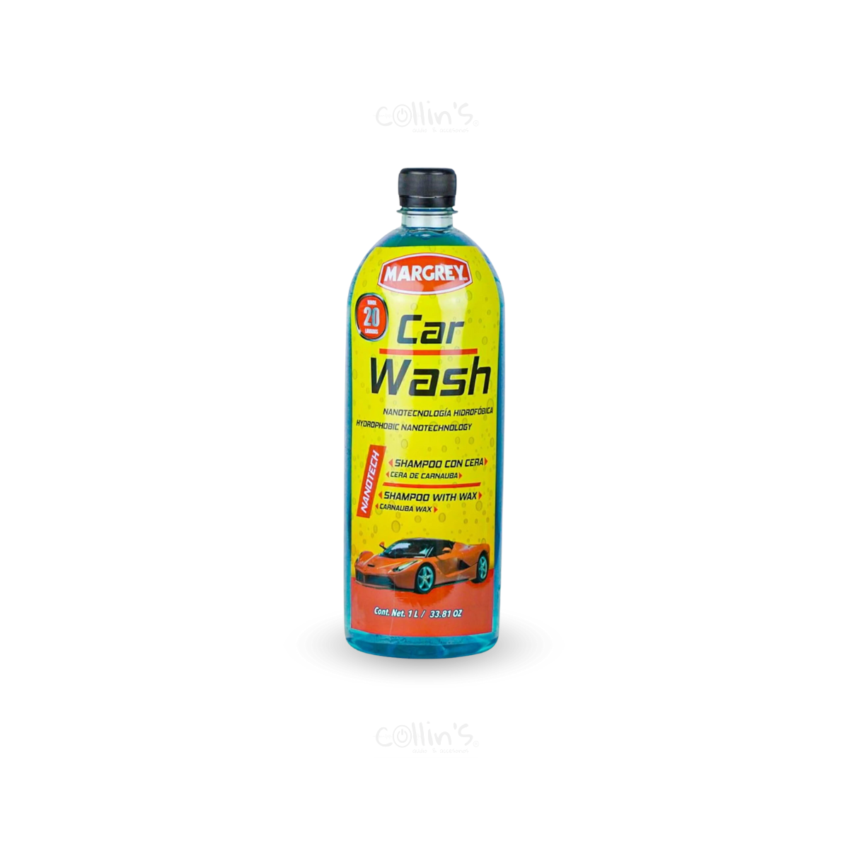 SHAMPOO CON CERA 1L MARGREY CARWASH – GRUPO COLLIN´S