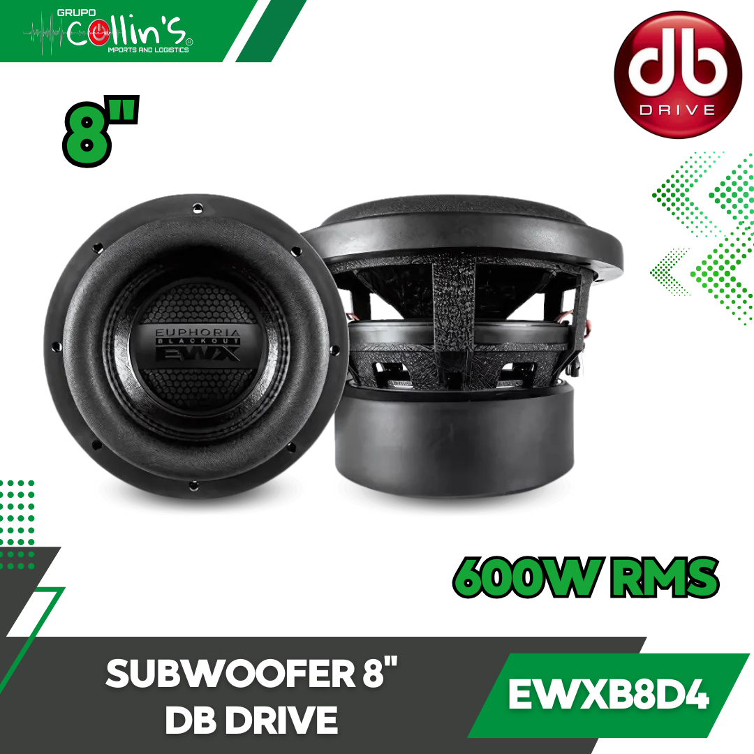 SUBWOOFER 8″ DB DRIVE 600W RMS EWXB8D4 – GRUPO COLLIN´S