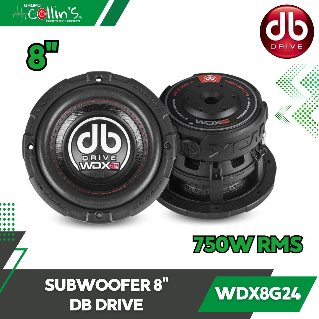 SUBWOOFER 8″ DB DRIVE 750W RMS WDX8G24 – GRUPO COLLIN´S