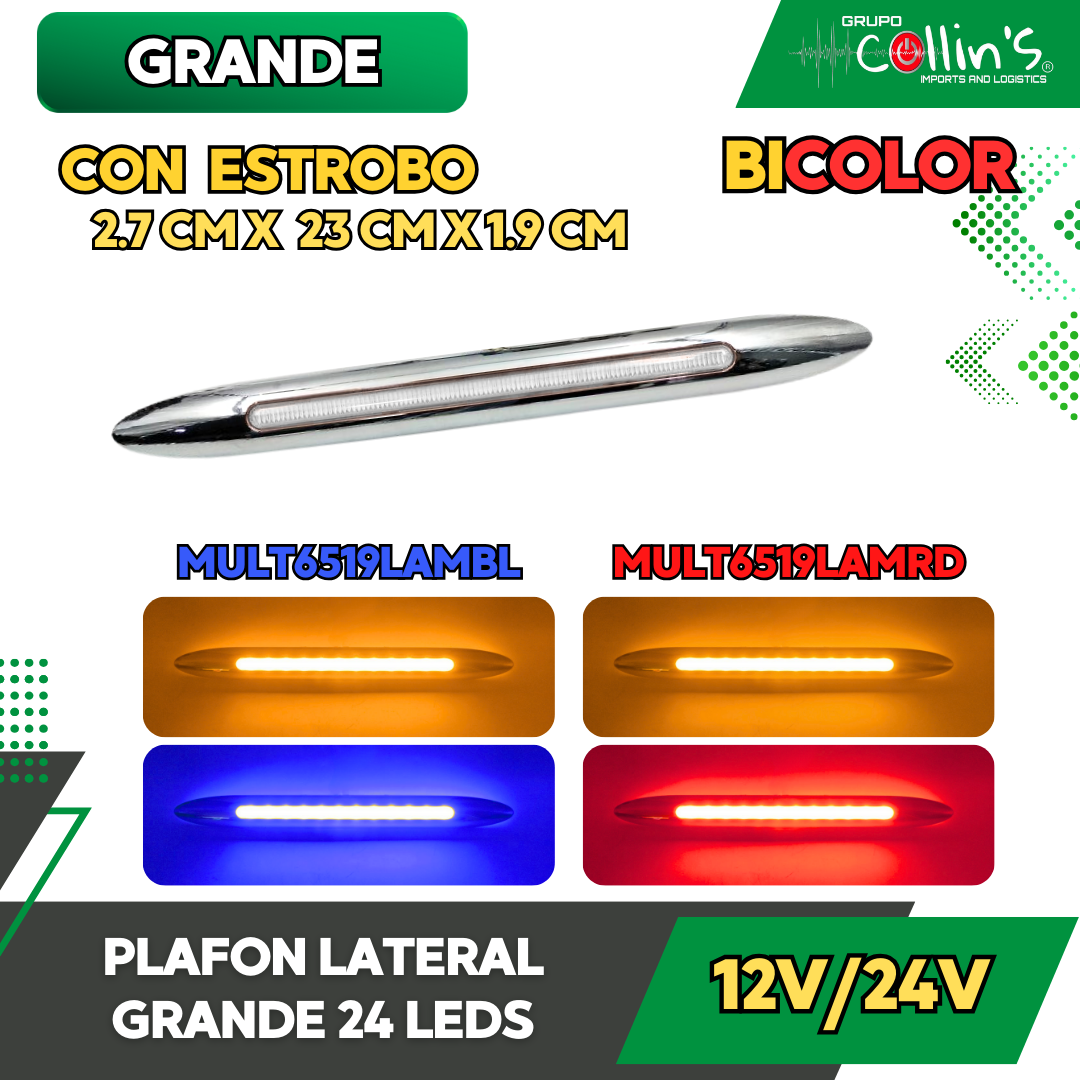 PLAFON LATERAL GRANDE 24 LEDS MULT6519LAM – GRUPO COLLIN´S