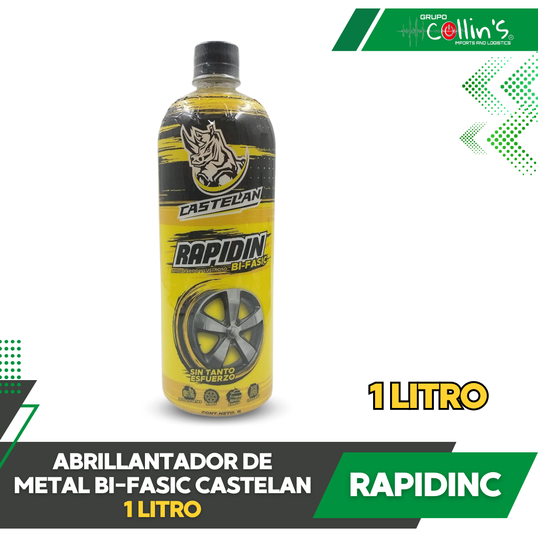 ABRILLANTADOR DE METAL BI-FASIC 1 L CASTELAN RAPIDINC – GRUPO COLLIN´S