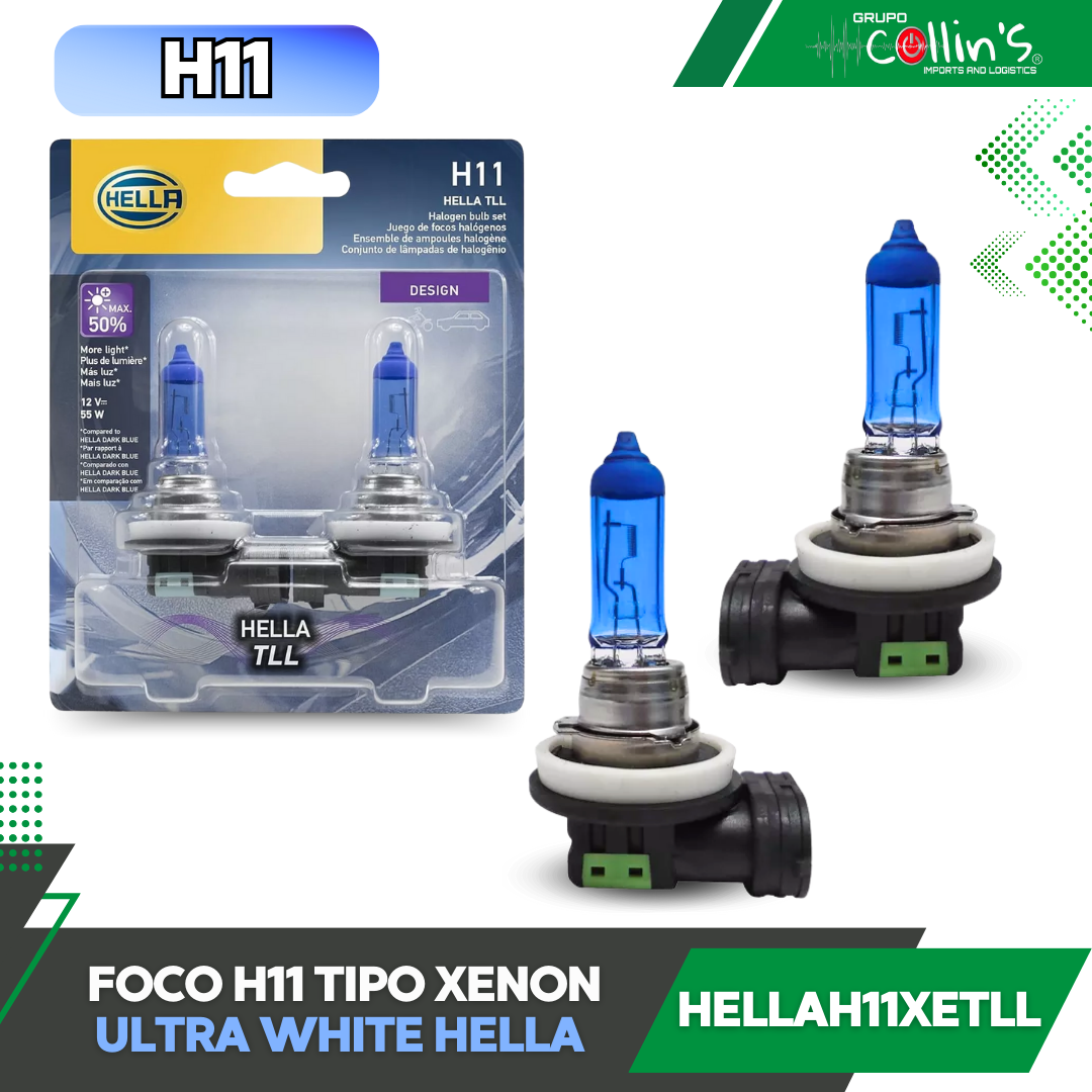FOCO H11 HELLA TIPO XENON HELLAH11XETLL – GRUPO COLLIN´S