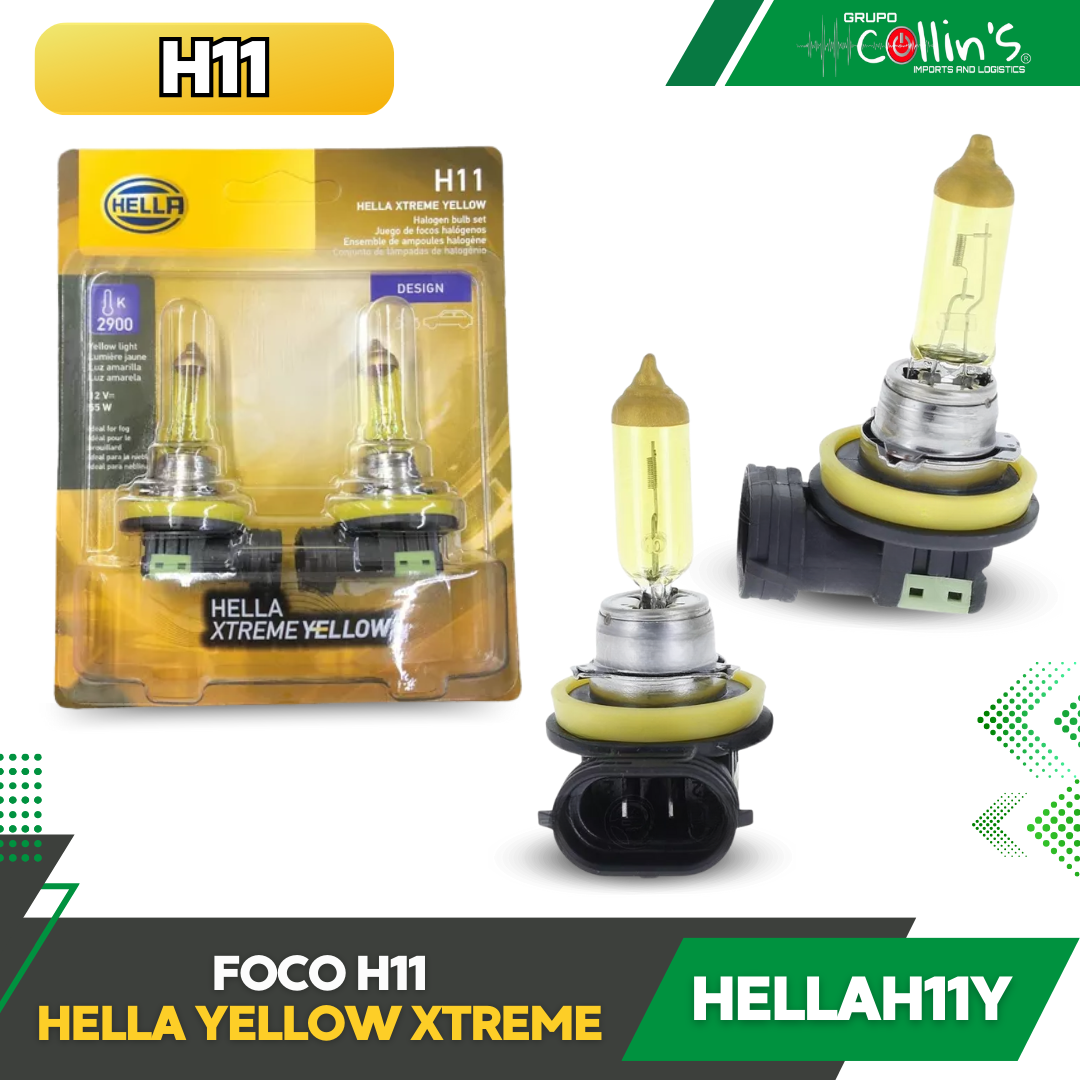 FOCO H11 HELLA YELLOW XTREME HELLAH11Y – GRUPO COLLIN´S