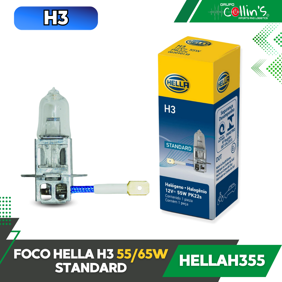 FOCO H3 55/65W HELLA HELLAH355 – GRUPO COLLIN´S