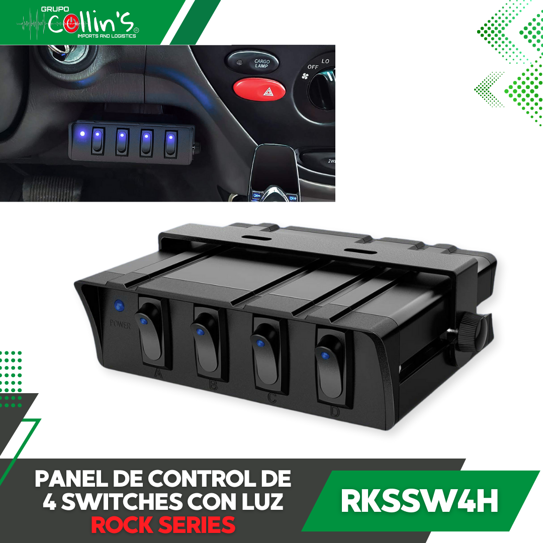 PANEL DE CONTROL CON LUZ ROCK SERIES RKSSW4H – GRUPO COLLIN´S