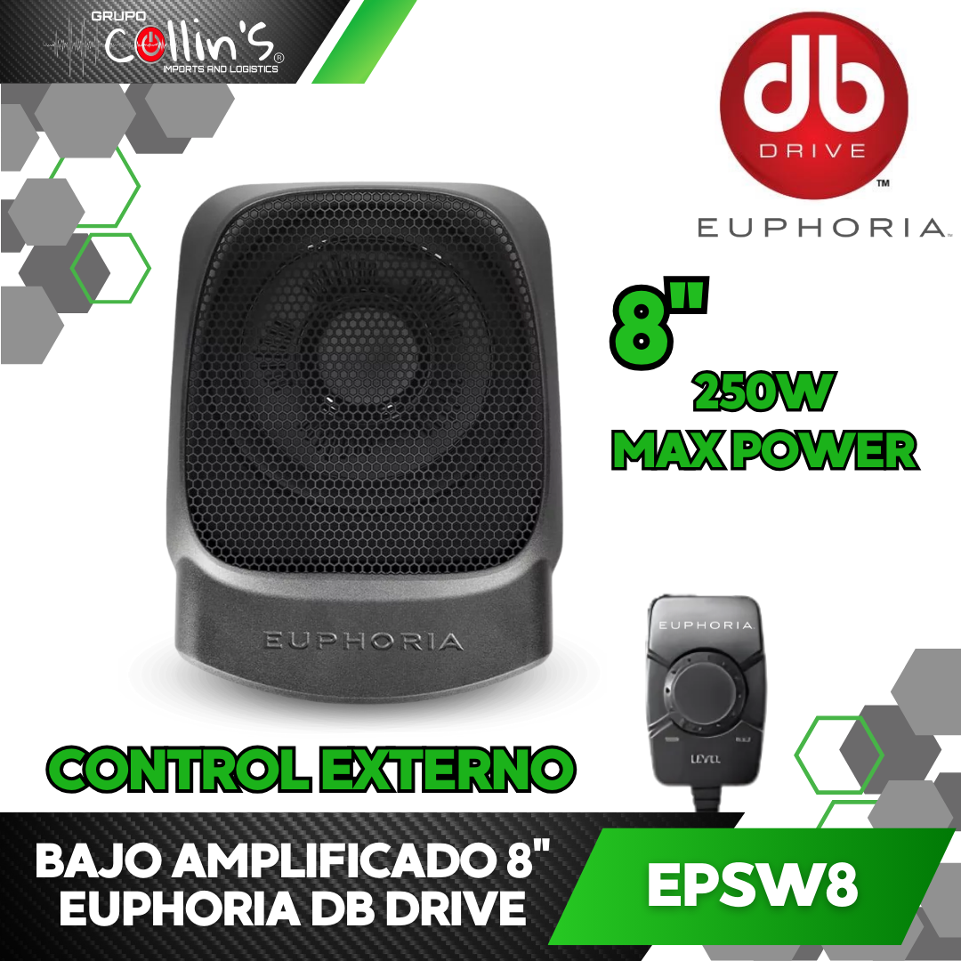 BAJO AMPLIFICADO 8″ DB DRIVE EPSW8 – GRUPO COLLIN´S