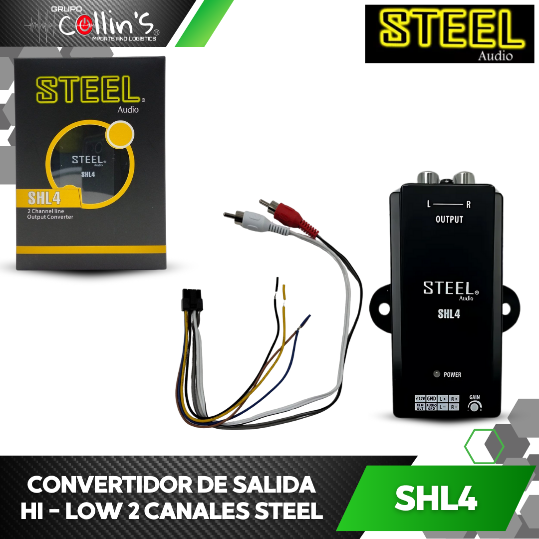 CONVERTIDOR DE SALIDA HI – LOW STEEL SHL4 – GRUPO COLLIN´S