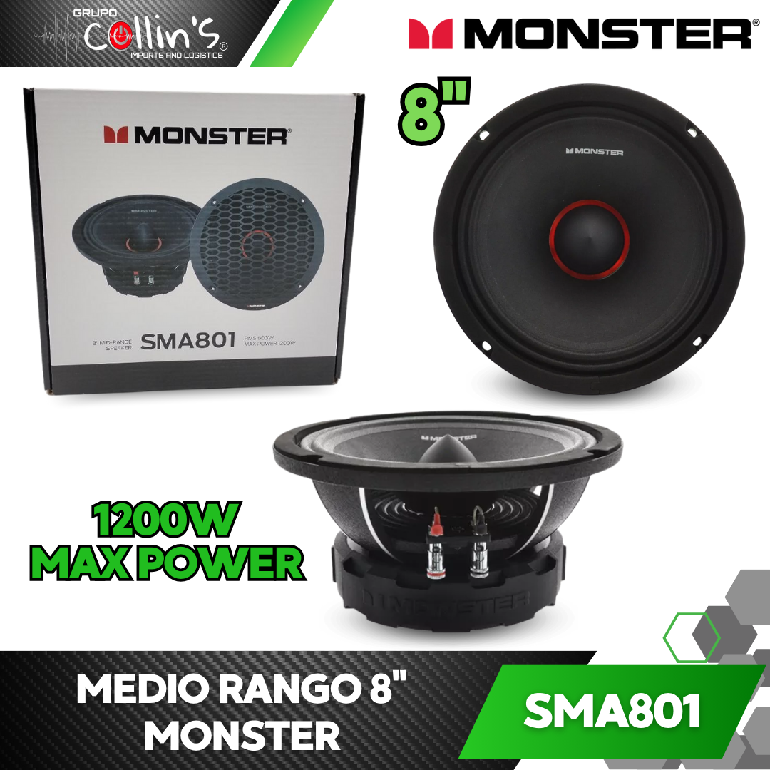 MEDIO RANGO 8″ MONSTER SMA801 – GRUPO COLLIN´S