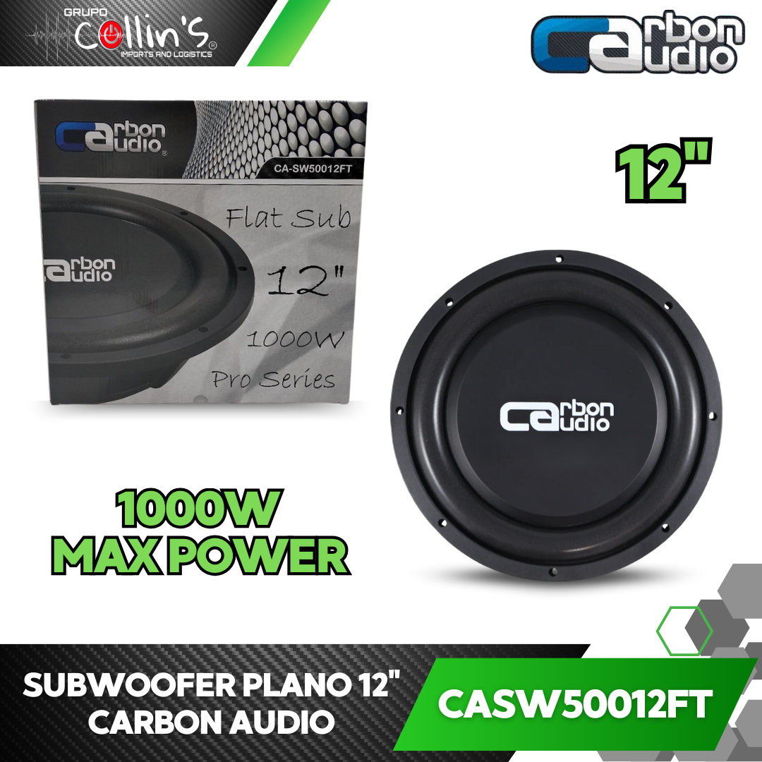 SUBWOOFER PLANO 12″ CASW50012FT – GRUPO COLLIN´S
