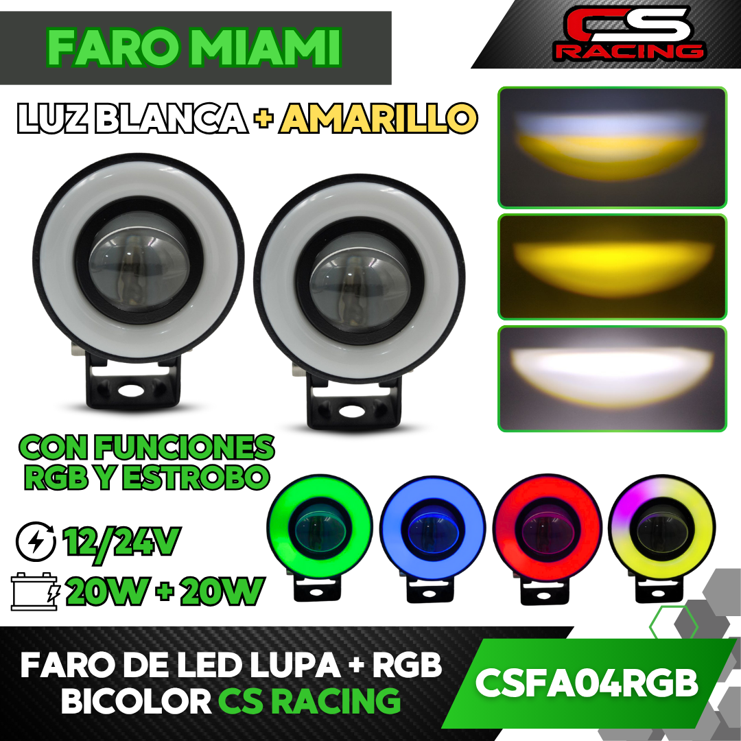 FARO MIAMI LUPA + RGB CSFA04RGB – GRUPO COLLIN´S