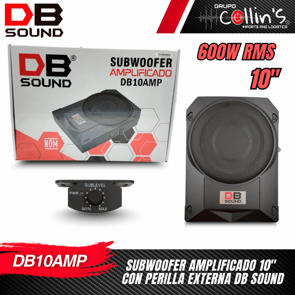 SUBWOOFER AMPLIFICADO 10″ DB SOUND DB10AMP – GRUPO COLLIN´S